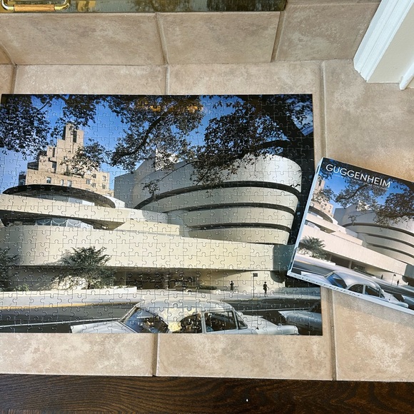 Galison | Games | Frank Lloyd Wright Guggenheim Doublesided 50 Piece ...